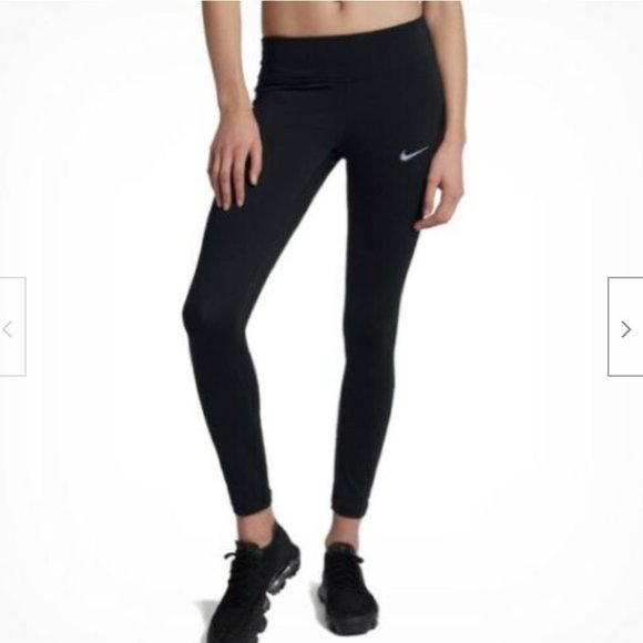 Nike | Pants & Jumpsuits | Nike Power Tight Fit Black Running Tights ...